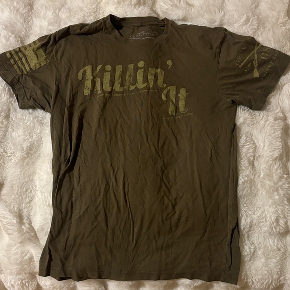 Grunt Style | Shirts | Mens Grunt Style Killin It Olive Tshirt M Medium ...